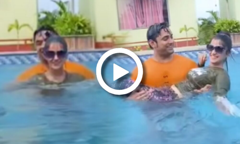 Sweta Rubel: চৈত্রের তীব্র দাবদাহে উত্তাপ আর‌ও বাড়িয়ে দিলো রুবেল-শ্বেতা! শুটিং ছেড়ে সুইমিং ...